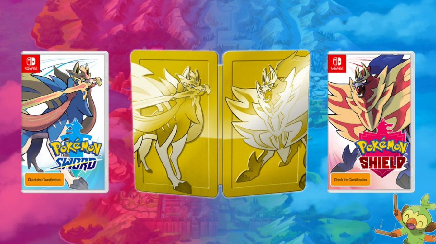 Купить Pokémon Sword and Pokémon Shield - Dual Pack SteelBook Edition ...